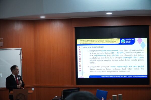 Oswyn Wattimena, Doktor Pertama di Doctoral Program in Civil ...