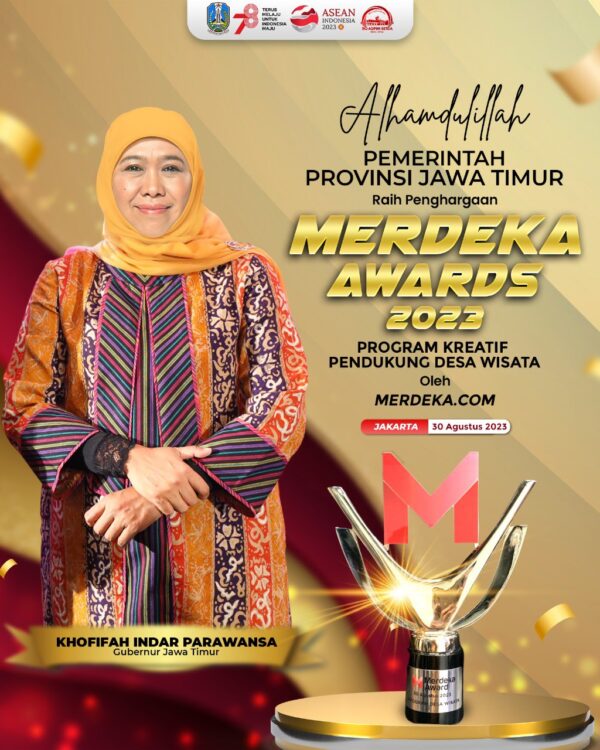Pemprov Jatim Raih Penghargaan Merdeka Awards 2023 Program Desa Wisata ...